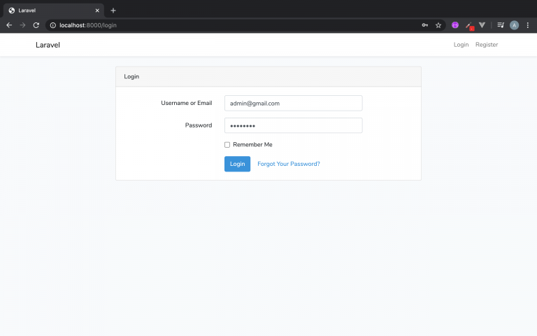 Laravel 7 Login Dengan Username Atau Email